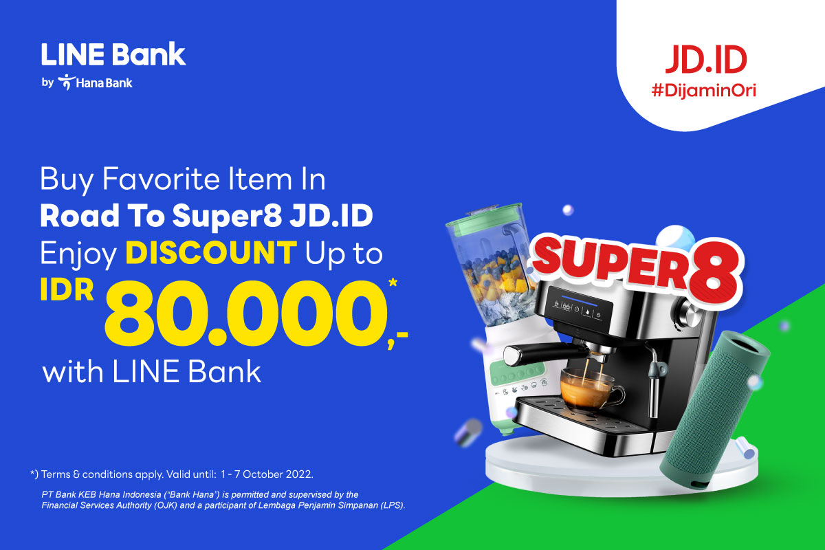 JD.ID Road to Super8 Promotion - LINE Bank