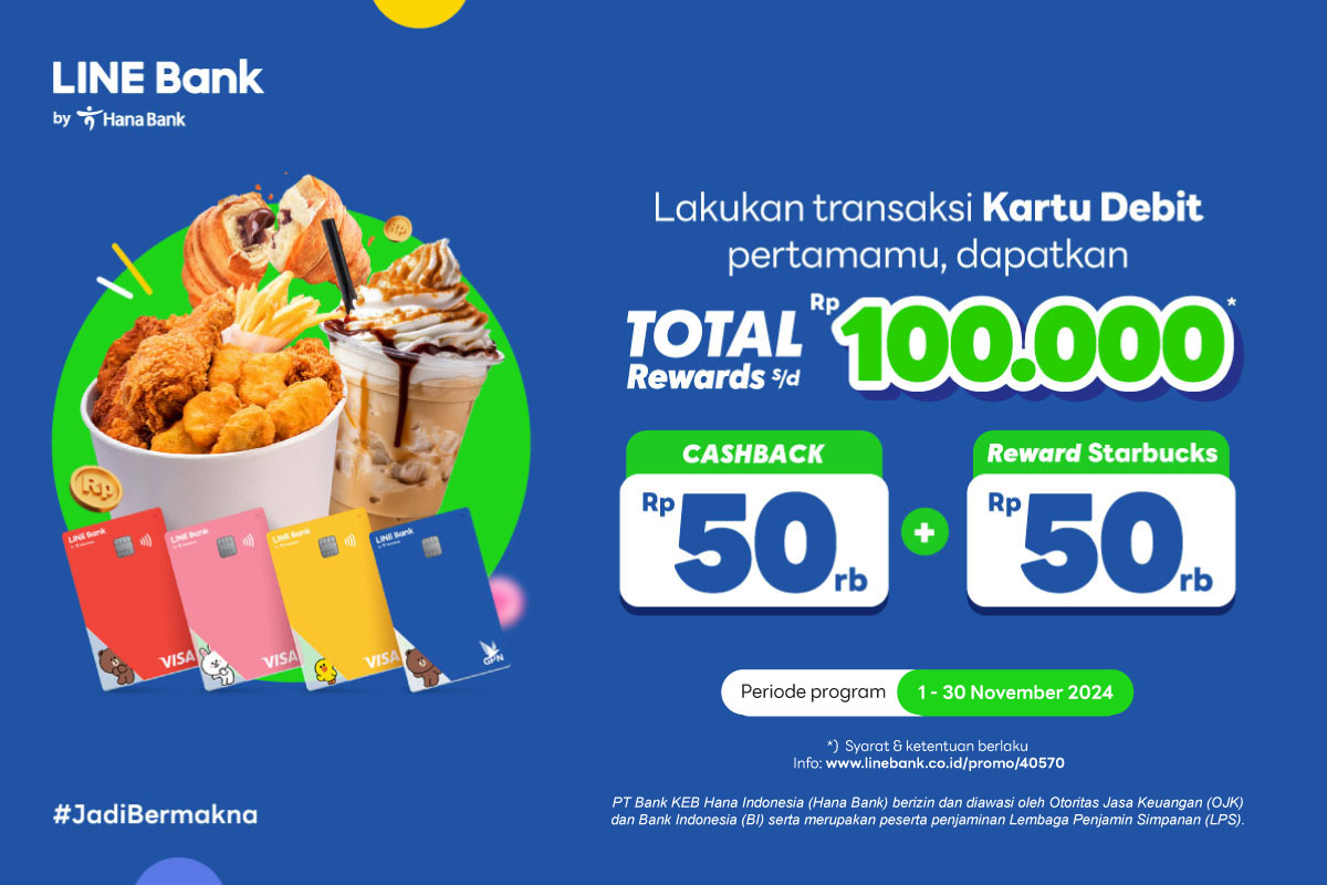 Promo Spesial Kartu Debit - LINE Bank