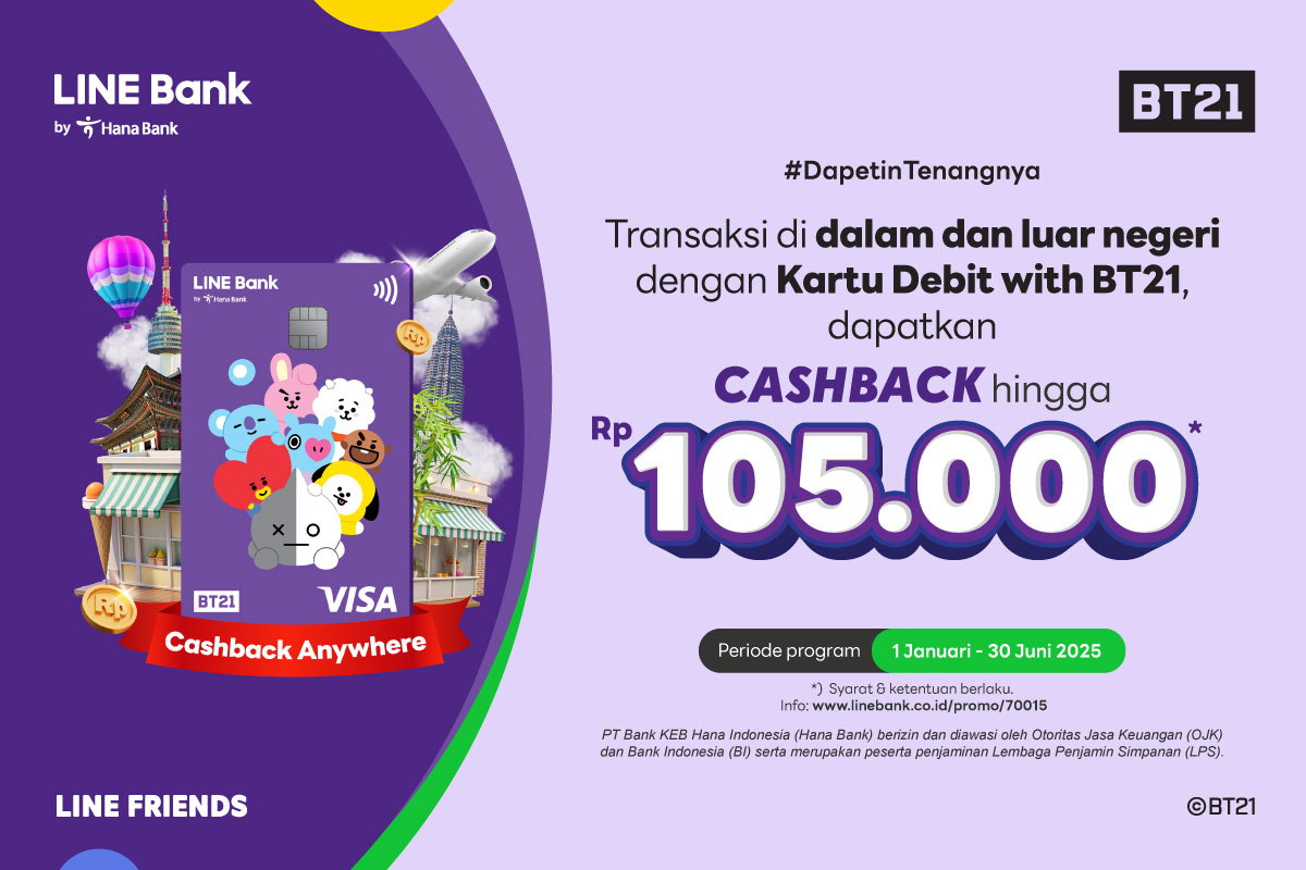 Shop Anywhere - Kartu Debit LINE Bank with BT21 - LINE Bank